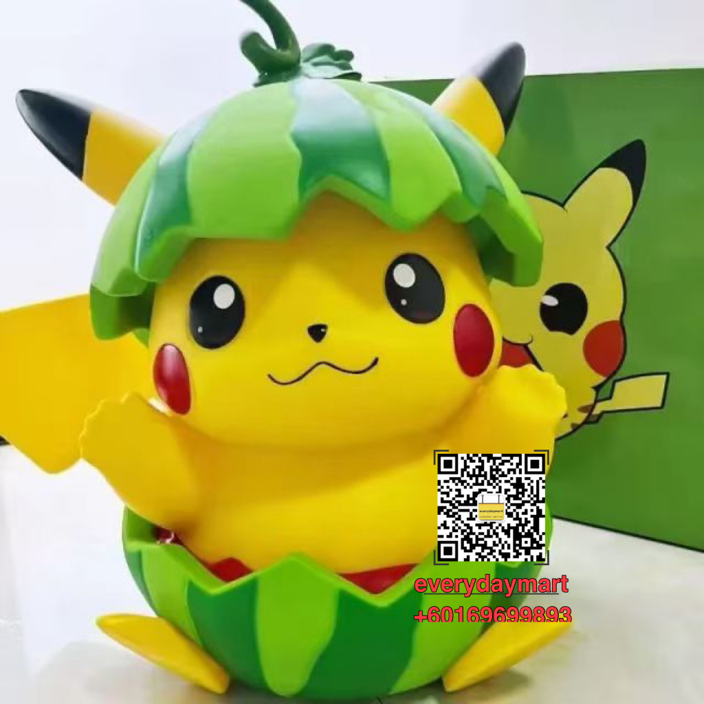 POKÉMON💥PIKACHU WATERMELON🍉 40cm Q VERSION💥ACTION FIGURE TOYS STATUES🔥 ...