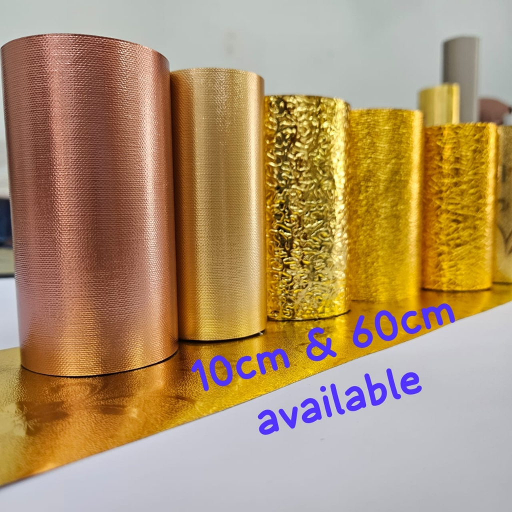 [Wallpaper 🔥] Gold Aluminum Foil Furniture Cabinet Decorative DIY ...