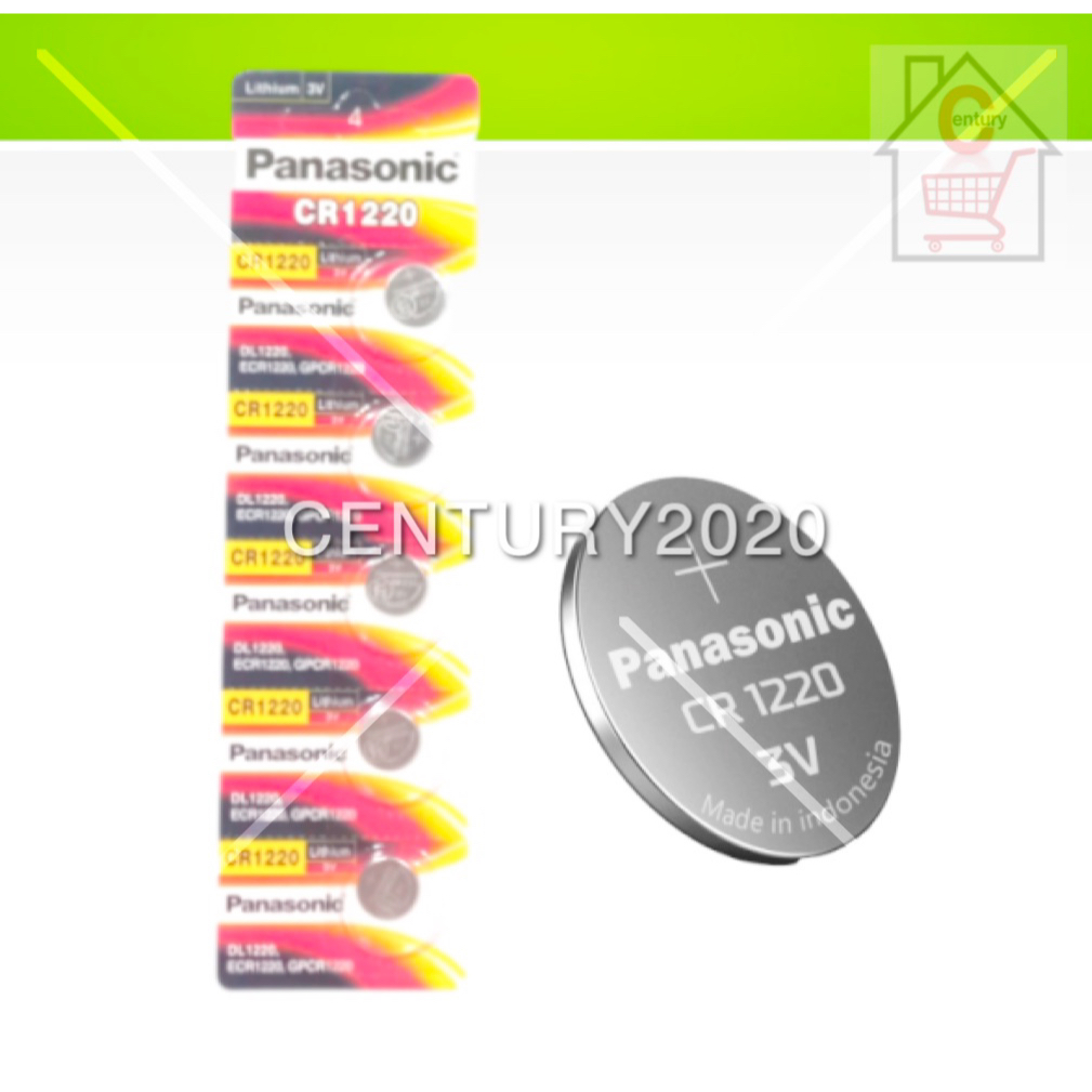 PANASONIC CR1220 3V Lithium Battery Quality Coin Cell Watch Electronic 5pcs | Shopee Malaysia