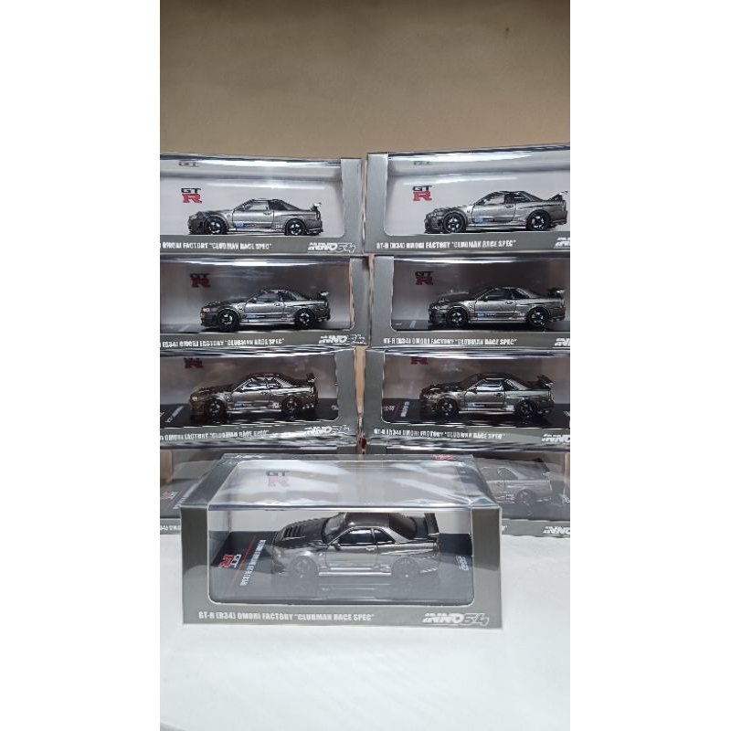 inno 64 GTR34 OMORI FACTORY GREY | Shopee Malaysia