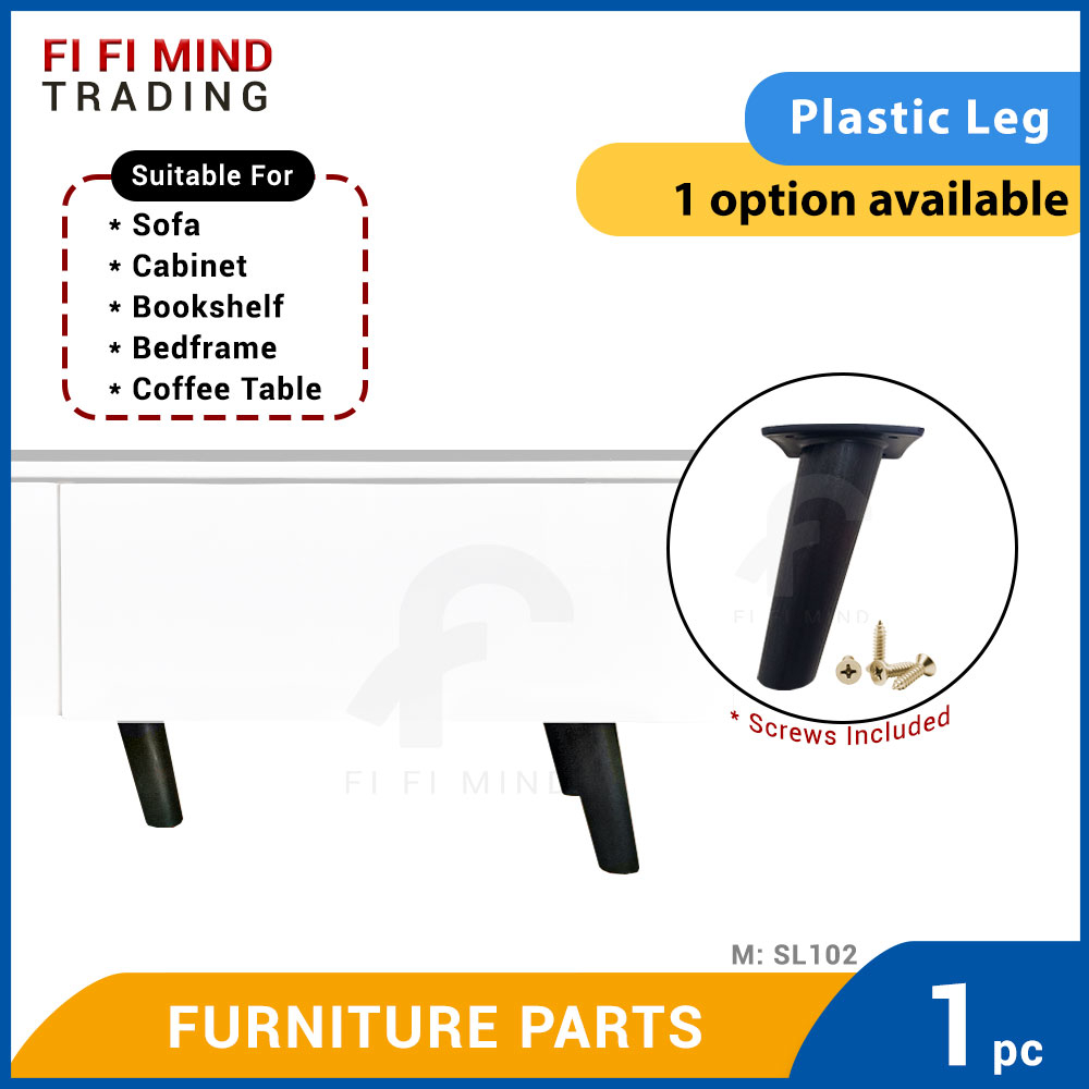 6" inch Plastic Leg for Sofa Cabinet Divan Bedframe | Shopee Malaysia