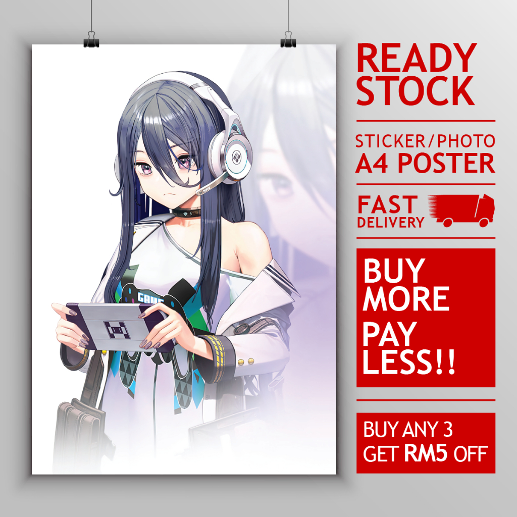 (READY STOCK) GODDESS OF VICTORY: NIKKE A4 Photo Poster/Sticker | Exia ...
