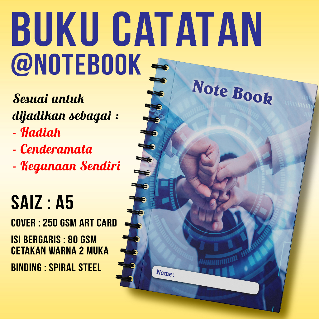 Buku Catatan | Note Book | Buku Cenderamata | Buku Hadiah | Shopee Malaysia