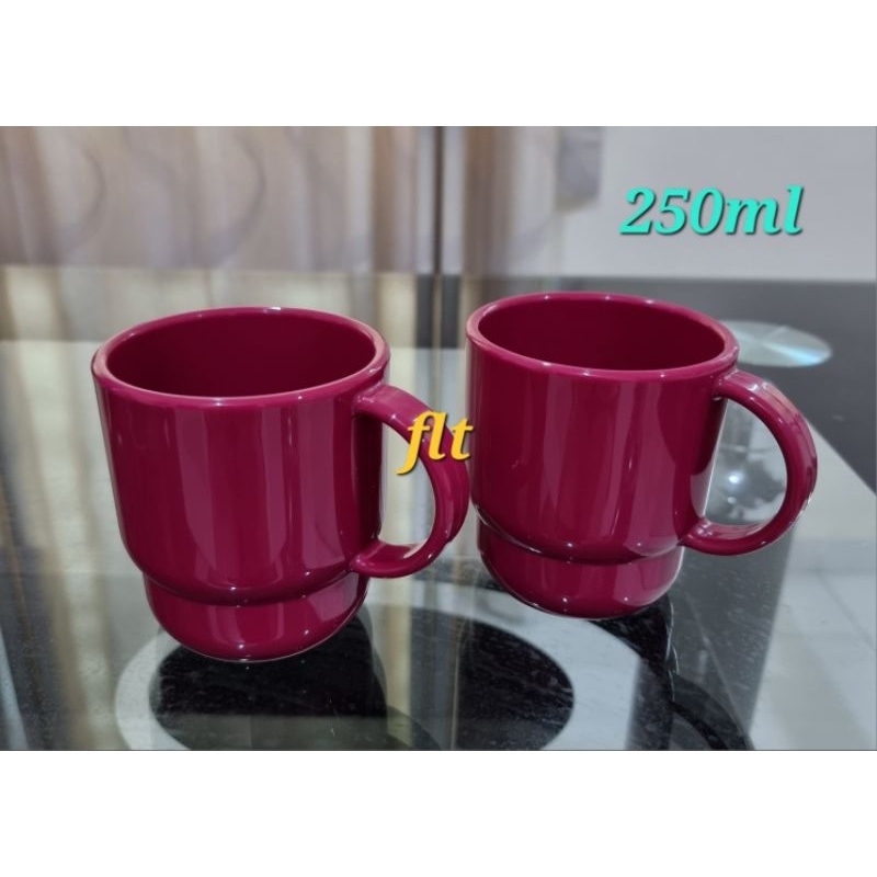 Tupperware Coffee Mug 250ml 2pcs / 1pc | Shopee Malaysia