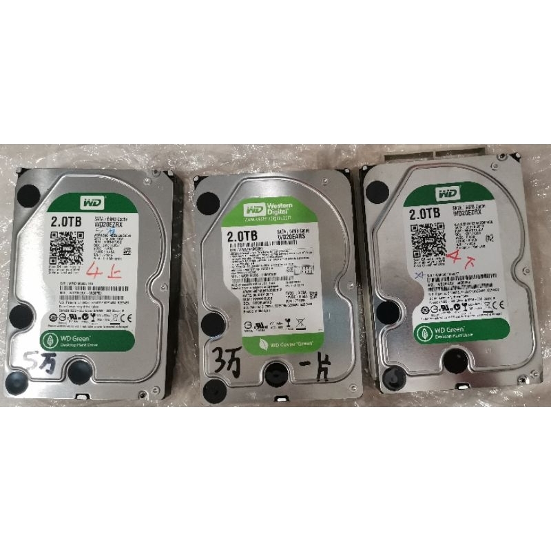 (used) WD HDD green 3t 2t Laptop hard disk cctv hard disk | Shopee Malaysia