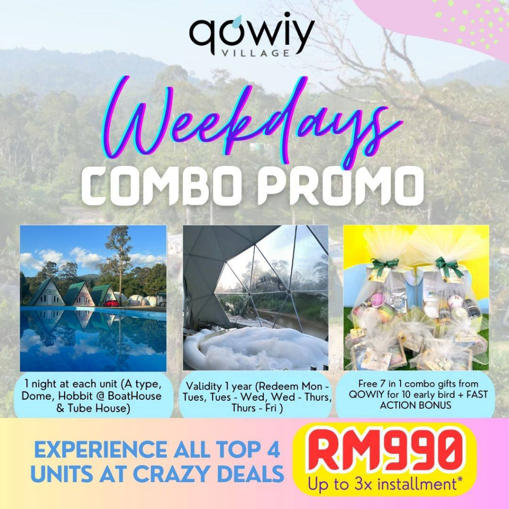 QOWIY Village Resort - Weekdays Combo 4 in 1 Promo Package | experience ...