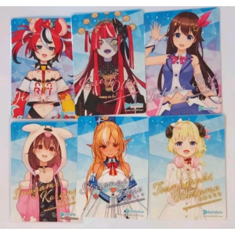 Hololive Choco Card Bael Botan Shion Pekora Rushia Mumei Ollie Kronii ...