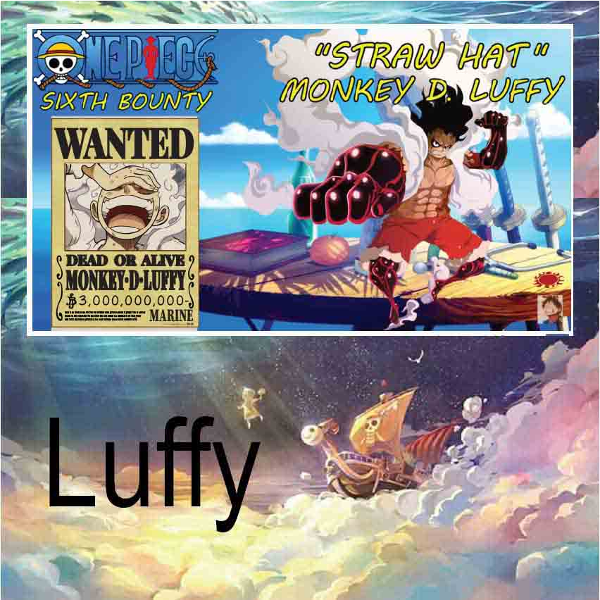 [PREMIUM QUALITY] One Piece Wanted after wano | Luffy Mugiwara Straw ...