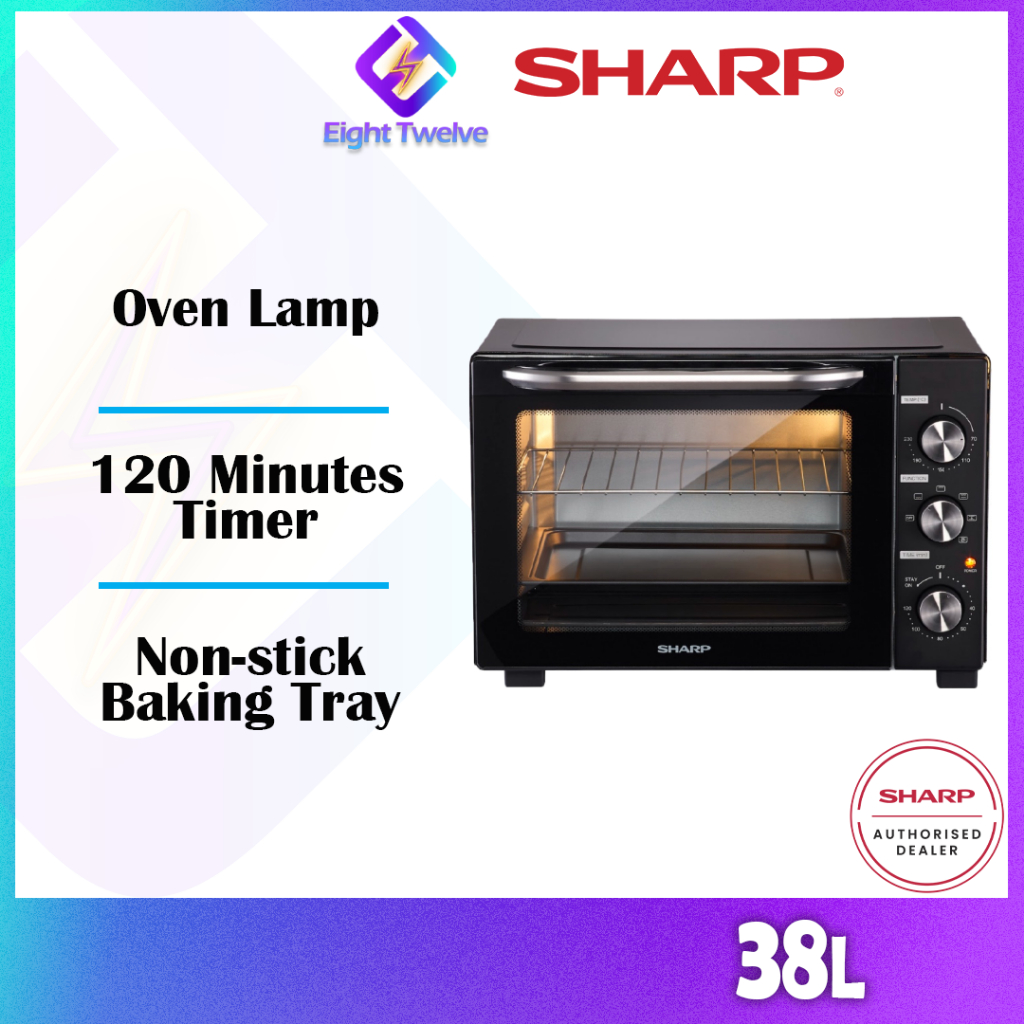 SHARP 38L Electric Convection Oven 1800w + Rotisserie | Oven Lamp ...
