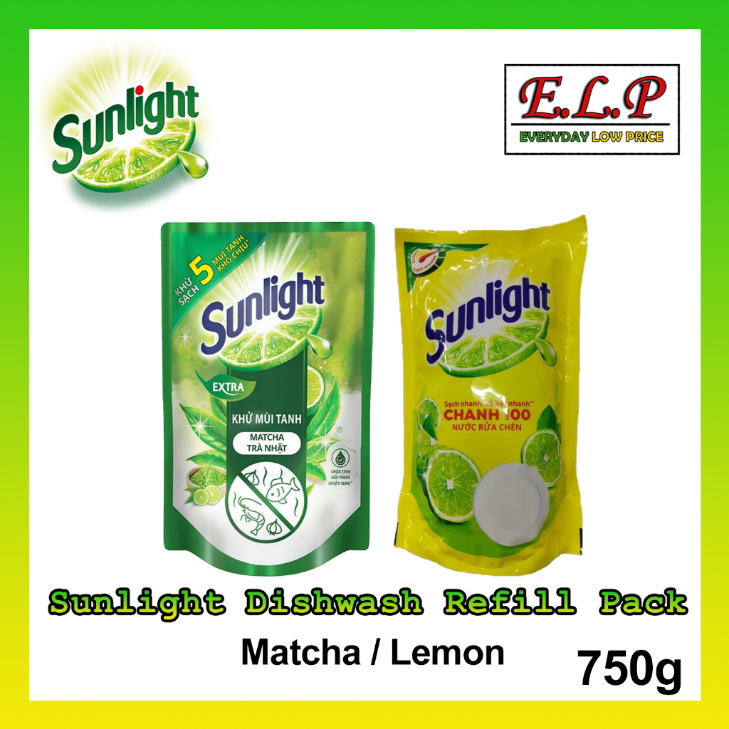 Sunlight Dish Wash Liquid Refill Pack 750ml (Made In Vietnam) | Shopee ...
