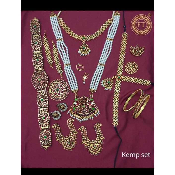 Bharatanatyam Jewellery Set | Shopee Malaysia