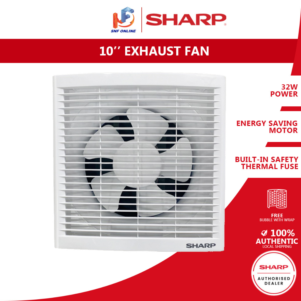 Sharp Pengudaraan Kipas - Exhaust Fan 10" GVE250W | Shopee Malaysia