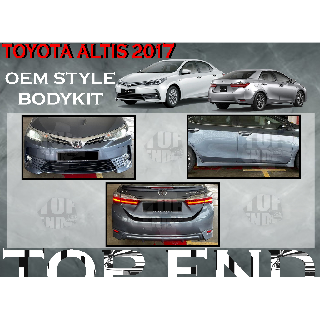 TOYOTA COROLLA ALTIS FACELIFT 2017 OE LOOK BODYKIT ALTIS OEM BUMPER ...
