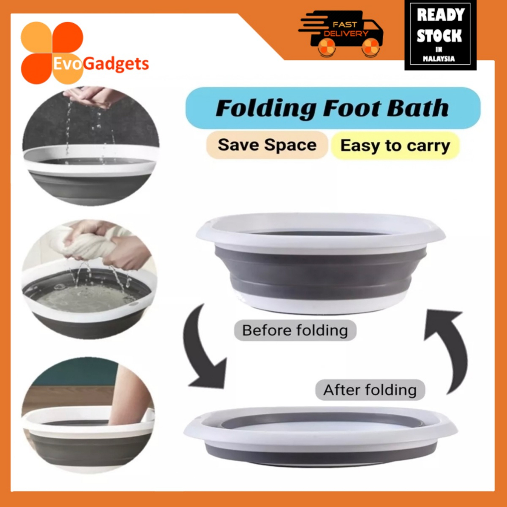 Foldable Foot Bath - Portable Foot Spa & Wash Basin for Home, Travel ...