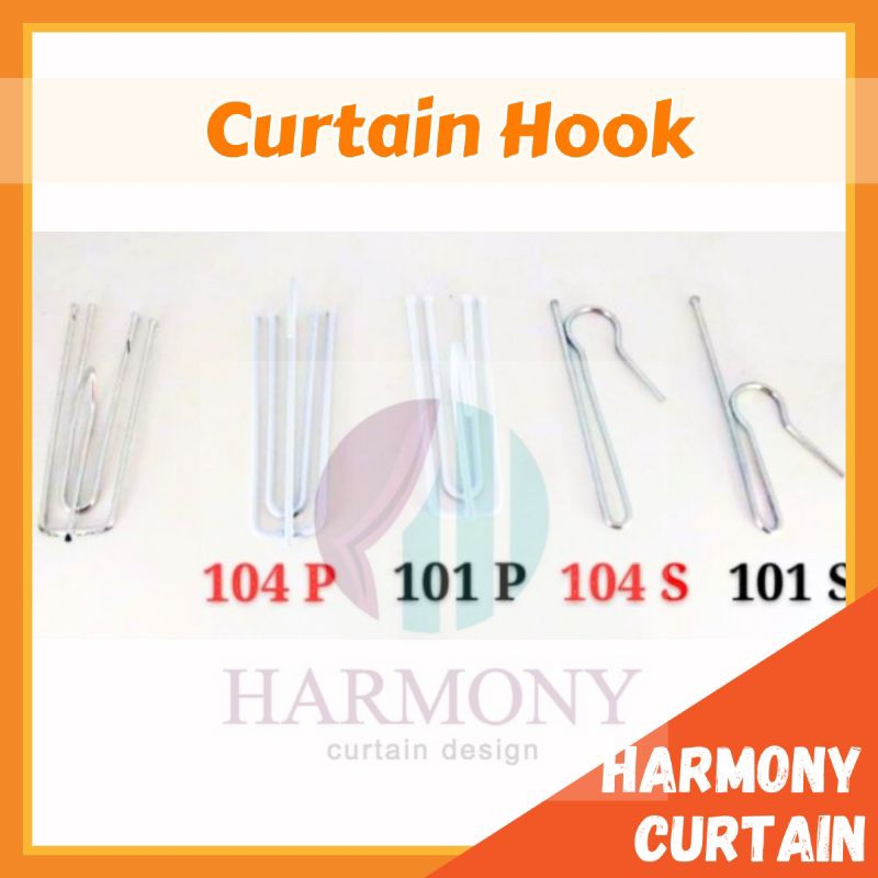 (12pcs) Curtain Hook Cangkuk Cakuk Langsir Accessories | Shopee Malaysia