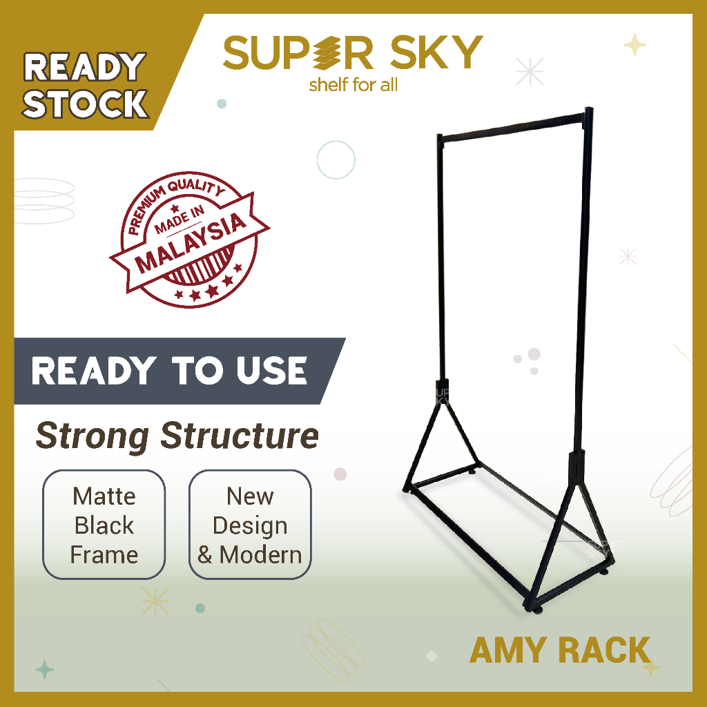 SUPERSKY AMY SHIRT RACK Cloth Hanger Rack by SuperSky | Shopee Malaysia