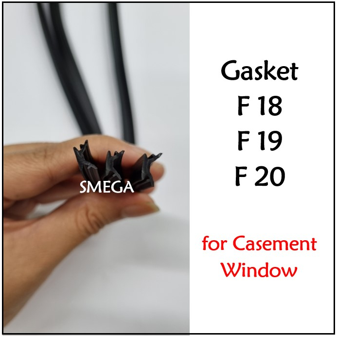 SMEGA F18, F19, F20 1 Roll (304m) Casement Window Rubber/ Gasket/ Getah ...