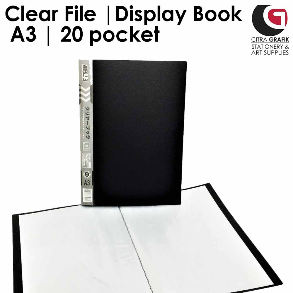 Clear Book A3 | Clear Holder | Display Book | Document File | Plastic ...