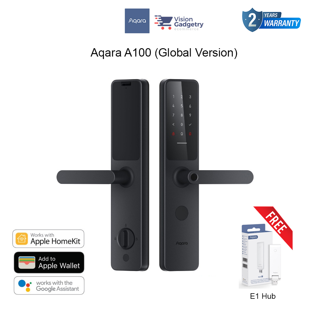 Aqara A100 Smart Door Lock 3D Fingerprint Homekit Zigbee Bluetooth ...