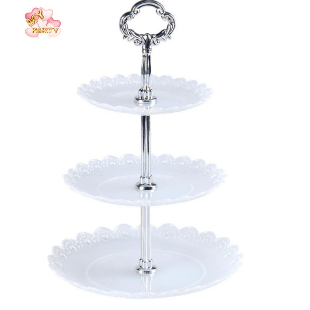 Folding Cake Stand Round Paper Dessert Table For Baby Shower Birthday ...