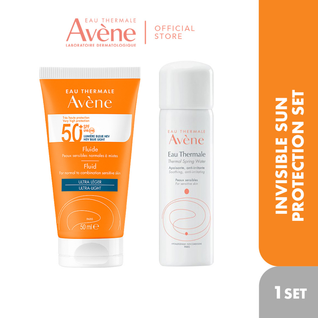 Eau Thermale Avène Invisible Sun Protection Set Bundle | Shopee Malaysia