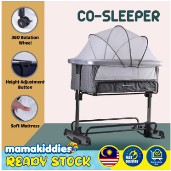 [DISPLAY UNIT] Mamakiddies Co-Sleeping Crib Baby Bed Bedside Baby Cot ...
