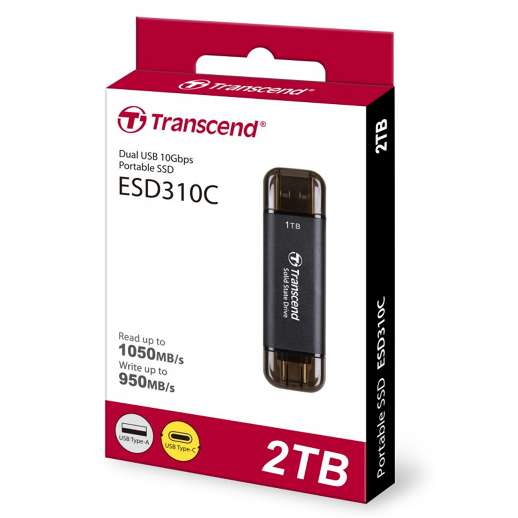 TRANSCEND SSD ESD310C / ESD310S / ESD310P DUAL USB 10GBPS PORTABLE EXT ...