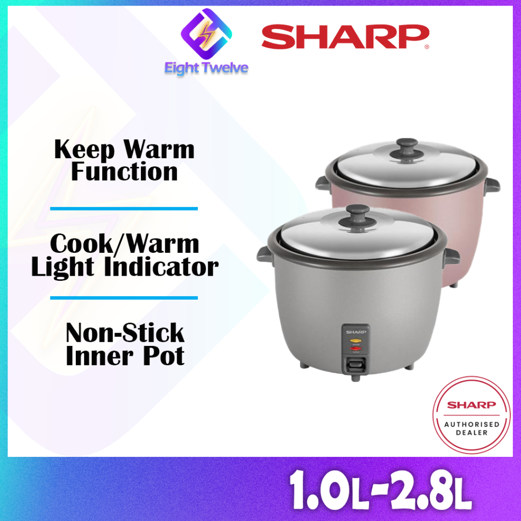 Sharp 1.0L - 2.8L Rice Cooker | Non-Stick Inner Pot | Shopee Malaysia