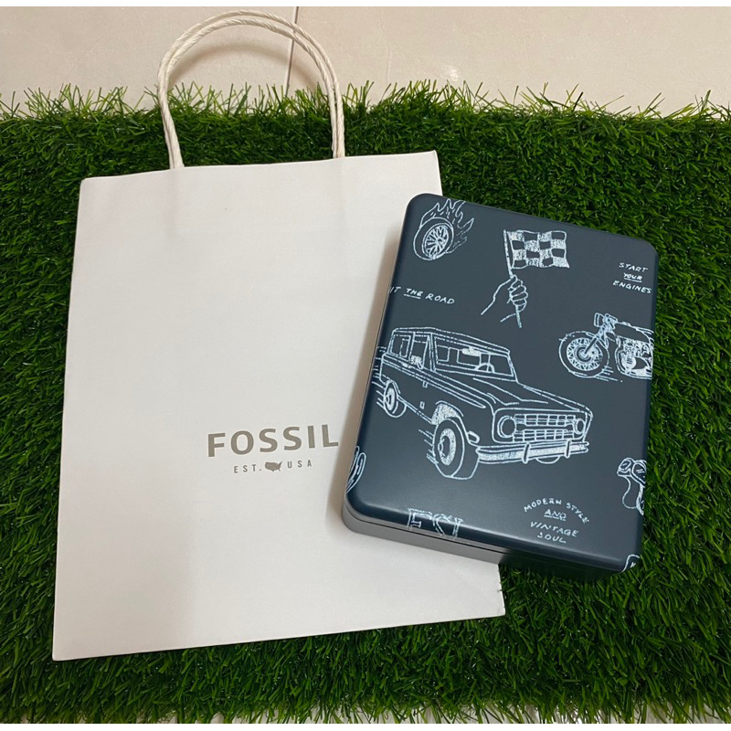 [Original] Fossil Wallet Box (packaging wallet) + Fossil White Paper ...