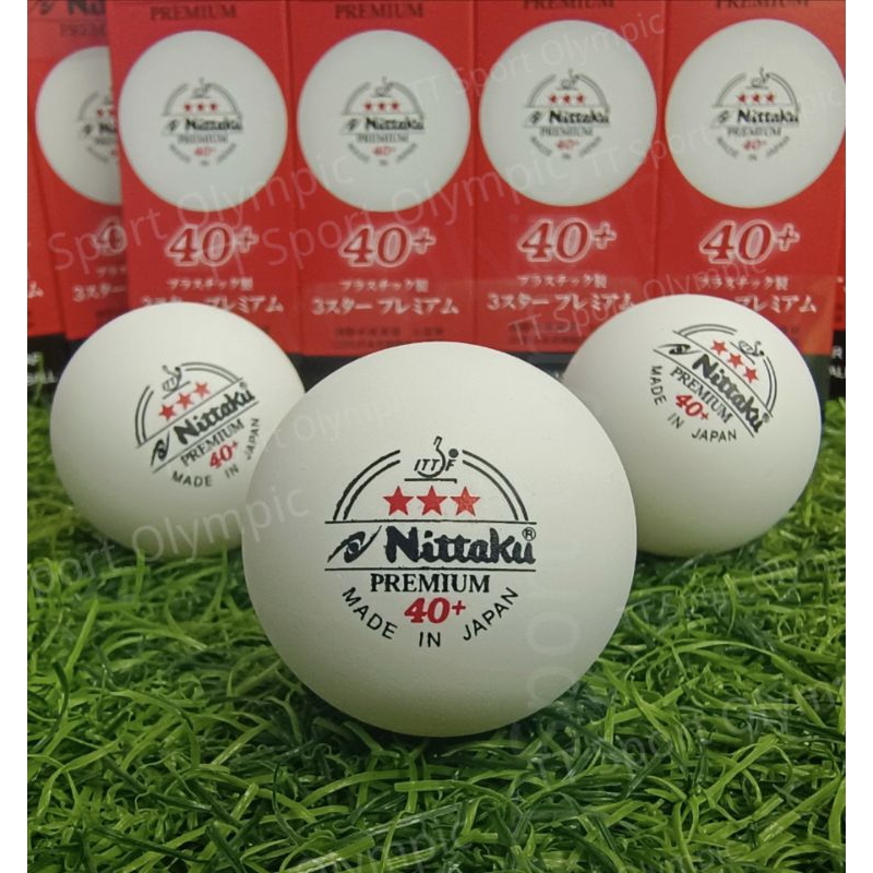 Nittaku Premium 40+ High Quality Ball Table Tennis Sport 乒乓球运动 TT Sport Bola Ping Pong Butterfly ...