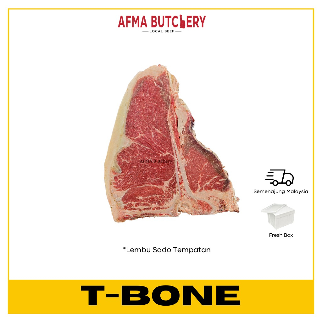 T-Bone Lembu Malaysia Dry-aged 10 hari/Organic Cow | Shopee Malaysia