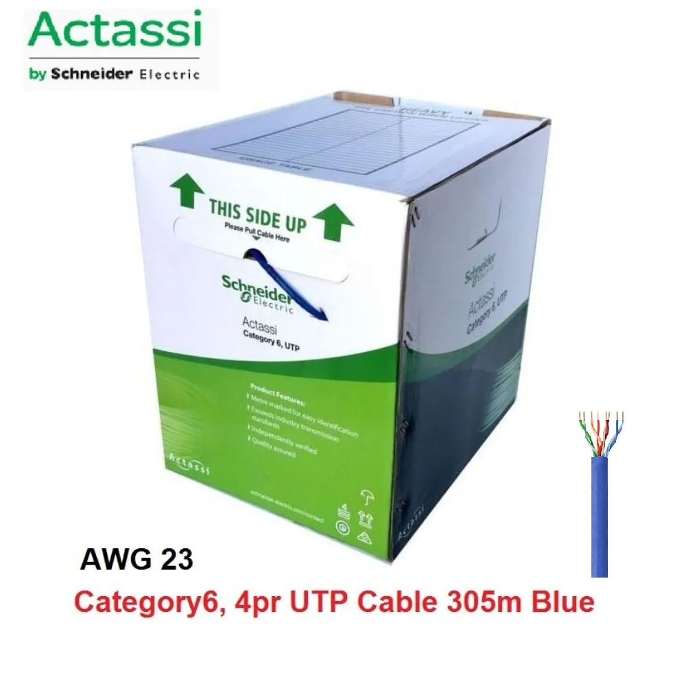 Loose Schneider Actassi 23awg Full Copper Cat6 Cable - Schneider Full ...