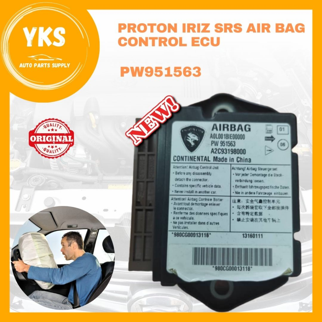 🔥NEW🔥 PW951563 ORIGINAL PROTON IRIZ SRS AIR BAG CONTROL ECU MODULE 100% ...
