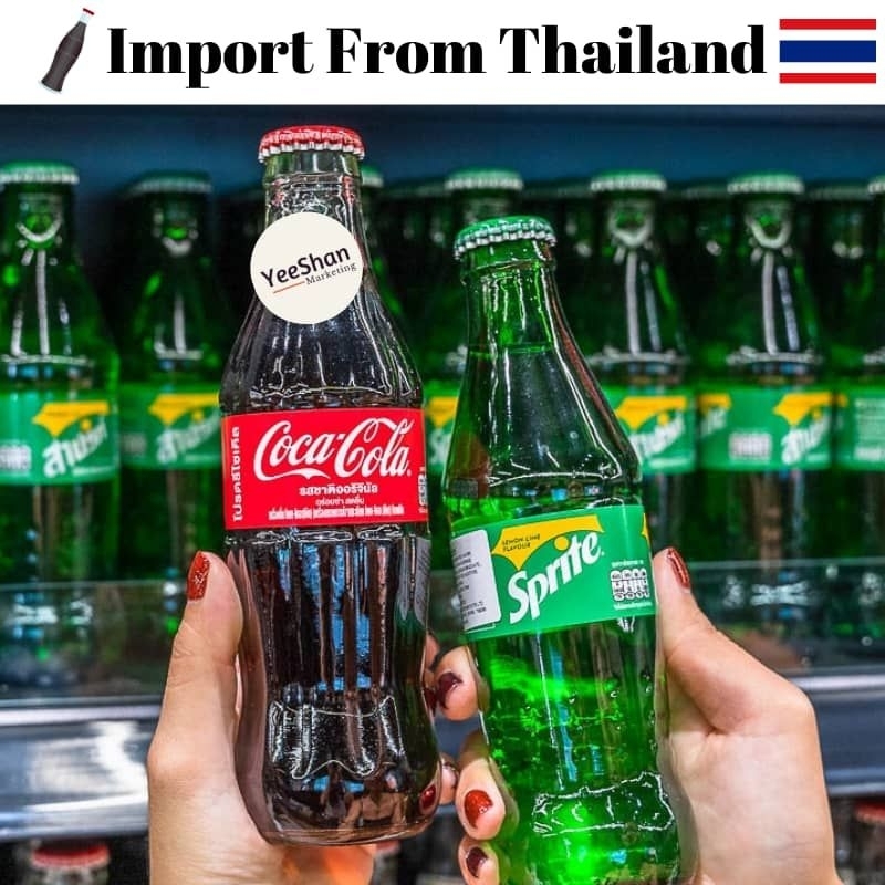 Thailand Drink - Coca Cola / Sprite （Glass Bottle) - 250ml | Shopee ...