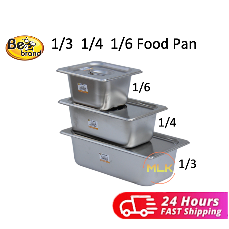 MLK Food Pan Set Size 1/3 1/4 1/6 Buffet Pan Tay Set Food Storage ...