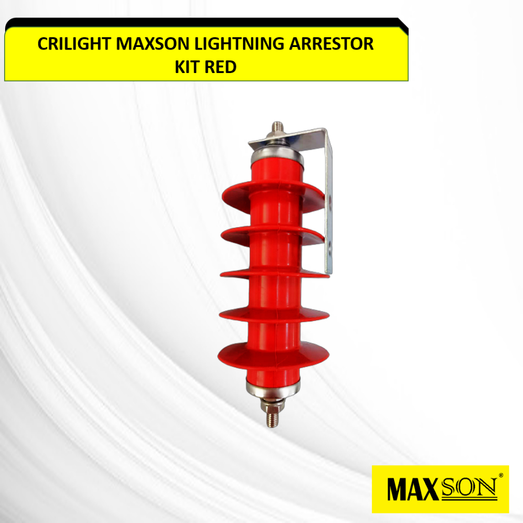 Crilight Maxson Lightning Arrestor Kit - Red Lightning Protection ...