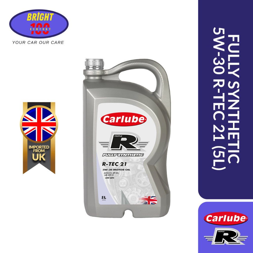 Carlube TRIPLE R fully synthetic engine oil 5W-30 R-TEC 21 (5L) for ...