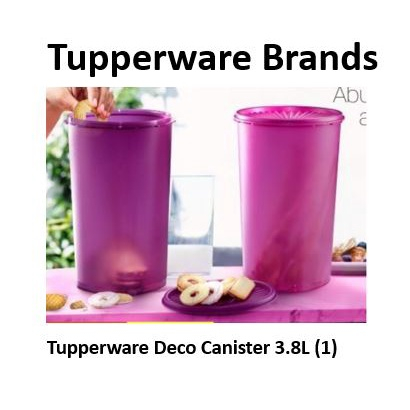 Tupperware Tall Canister 10L/ New Deco Canister 11L/ 3.8L Simpan ...