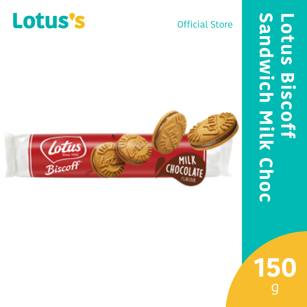 Lotus Biscoff Sandwich Milk Choc 150G | Shopee Malaysia