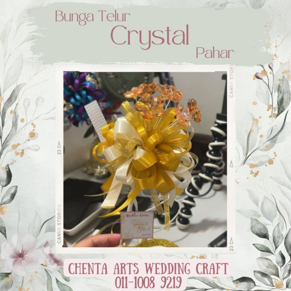 Bunga Telur Crystal Pahar | Shopee Malaysia