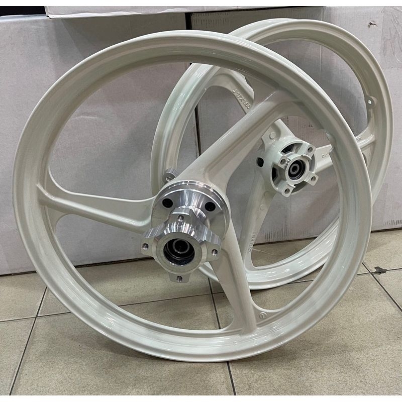 YAMAHA Y16ZR Y15ZR ENKEI 3L 3 BATANG SPORT RIM CUSTOM HUB 1.6/1.6-17 Y16 Y15 3KAKI 3LEG WHITE ...