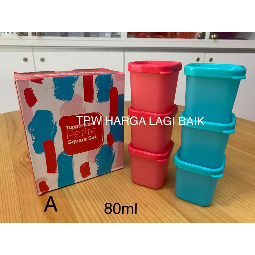 Tupperware Petite Square Set (6pcs) | Shopee Malaysia