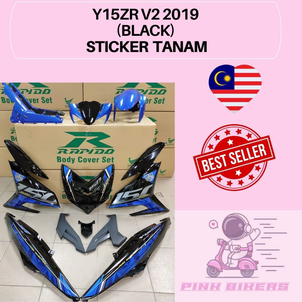Coverset Y15ZR Y15 V2 2019 Bodyset (Sticker Tanam) | Shopee Malaysia