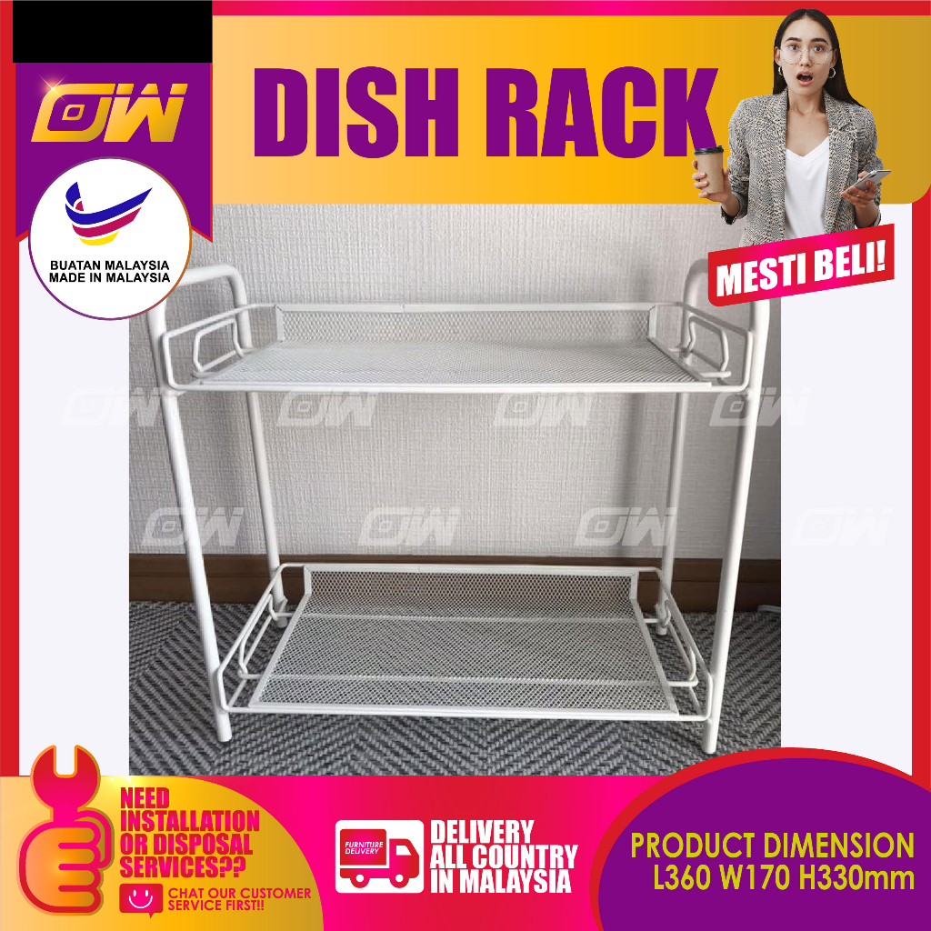 Metal Dish Rack / Plate Rack / Bowl Rack / Multi-Function Rack / Cup ...