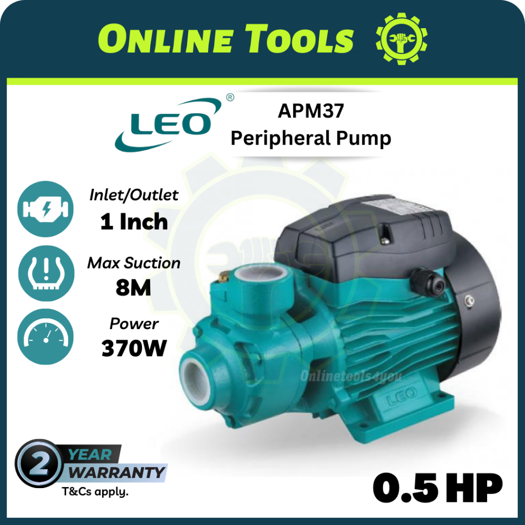 LEO APM37 Self Priming Peripheral Pump Pam Air House Water Supply l 1 ...