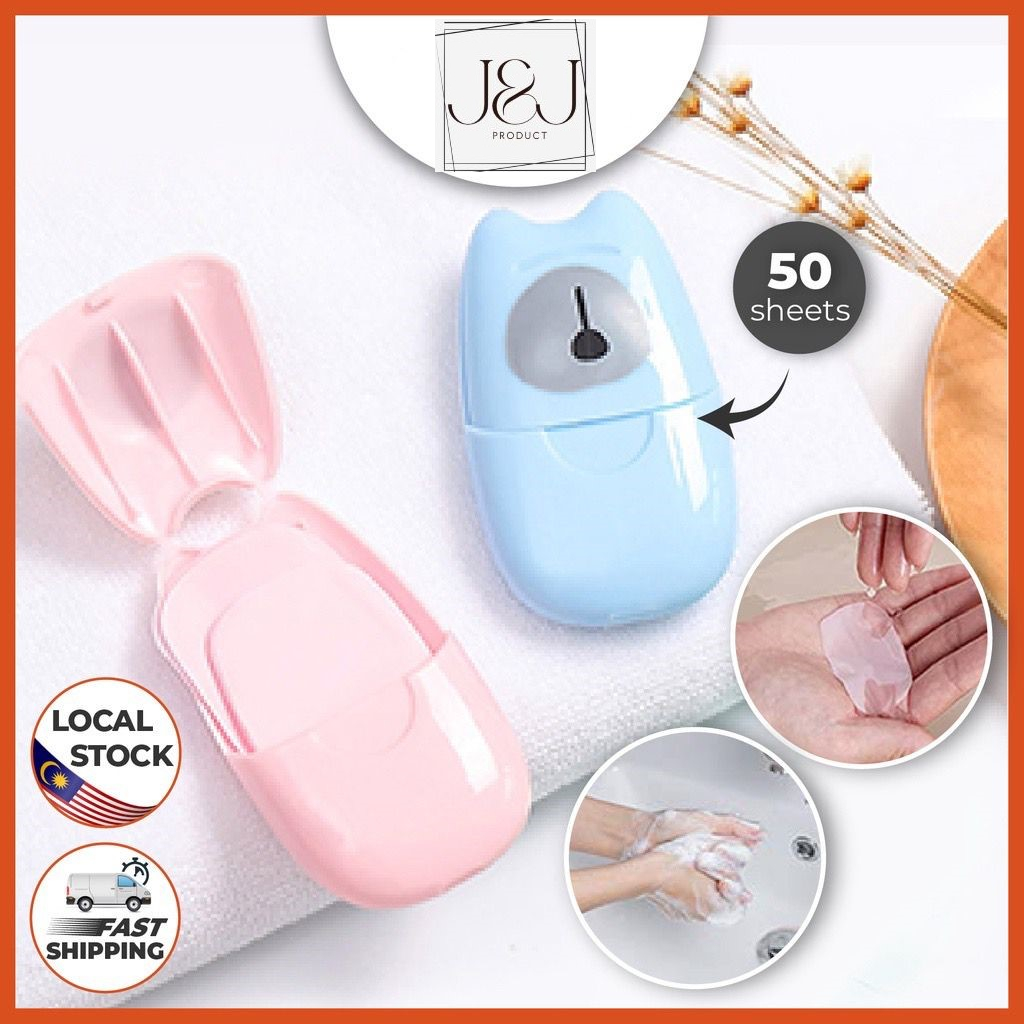 [LOCAL STOCK]Disposable Paper Soap Outdoor Travel Soap Paper Washing ...