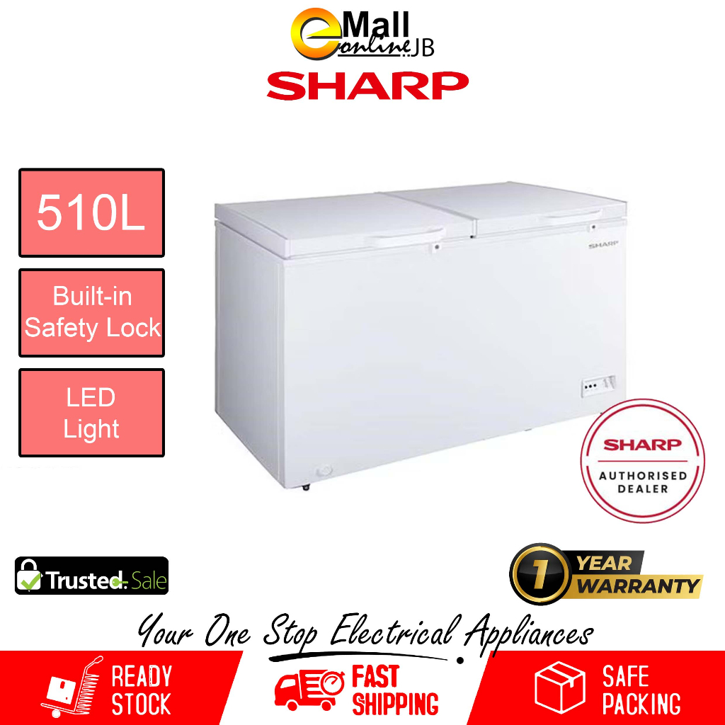 Sharp 510L Chest Freezer SJC518 | Peti Sejuk Beku | Shopee Malaysia
