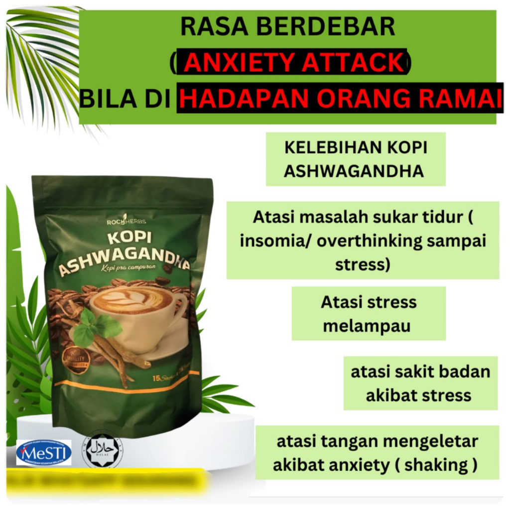 KOPI ASHWAGANDHA TANPA GULA HALUS YANG SEDAP | Shopee Malaysia