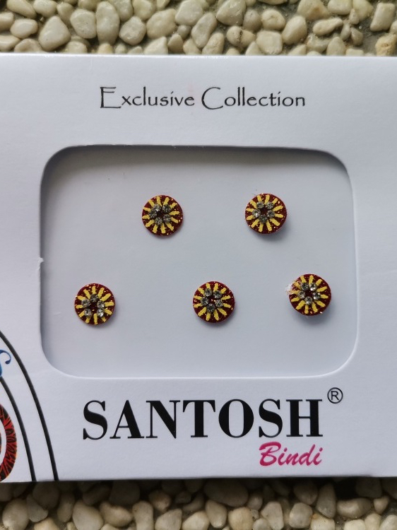 Fancy Stone Design Indian Sticker Pottu Forehead Bindi Potu Wear ...