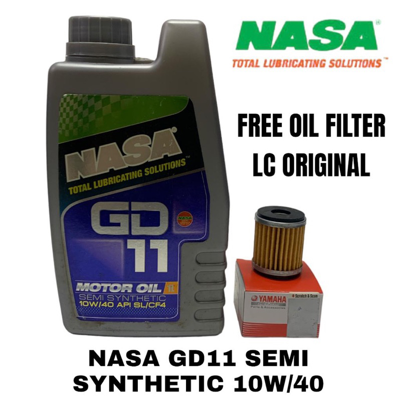 NASA GD11 SEMI SYNTHETIC 10W/40 ENGINE OIL 1 LITER | Shopee Malaysia